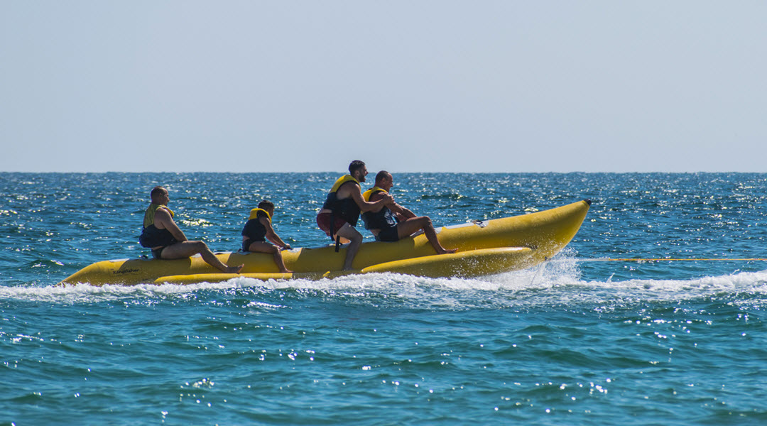 Join Us On A Banana Boat Splash To Double The Adrenaline
